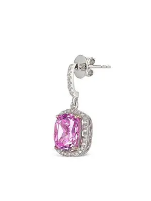 ANABELA CHAN 18kt White Gold Begonia Comet Drop Earrings