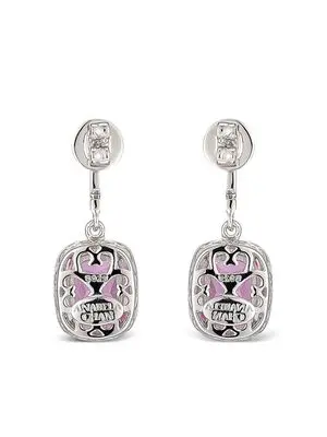 ANABELA CHAN 18kt White Gold Begonia Comet Drop Earrings