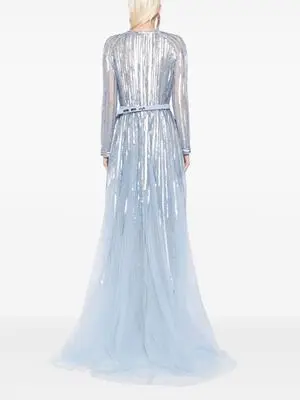 SAIID KOBEISY Sequinned Tulle Gown