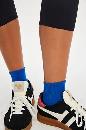 Free People Old Faithful Solid Ankle Socks - Cobalt
