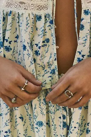 Free People Square Ring - Silver