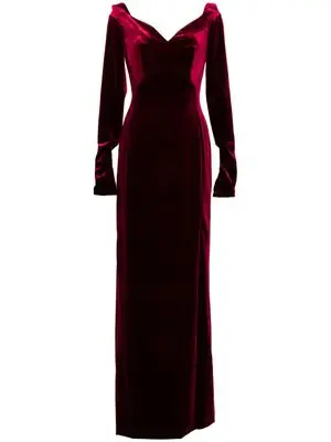 Velvet Long Sleeve Gowns