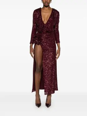 ANA RADU Sequin-embellished Bodysuit And Skirt Set