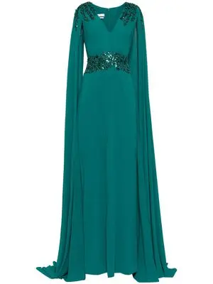 Saiid Kobeisy Cape Effect Evening Dresses