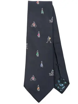 PAUL SMITH Paul Smith People-Print Neck Tie