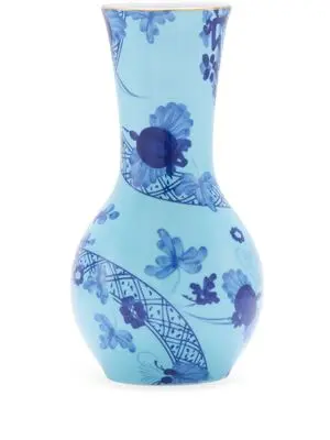GINORI 1735 Oriente Iris Vase - Blue