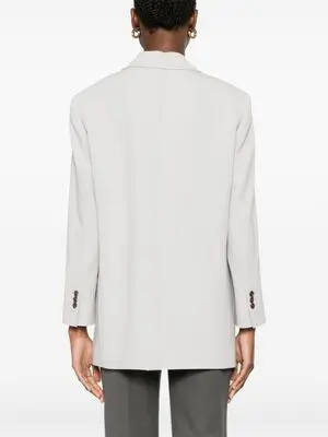 Theory Crepe Blazer - Silver