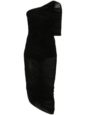 Magda Butrym One-shoulder Draped Midi Dress