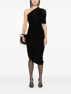 Magda Butrym One-shoulder Draped Midi Dress