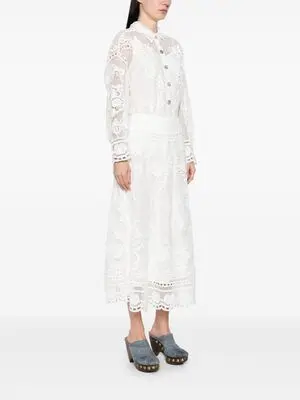 Farm Rio Broderie-anglaise Maxi Skirt
