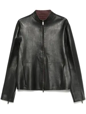 Emporio Armani Leather Jacket - Black