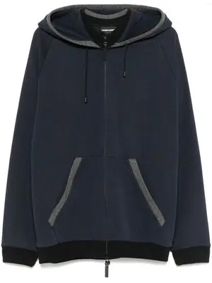 Emporio Armani Zip-up Hoodie - Blue