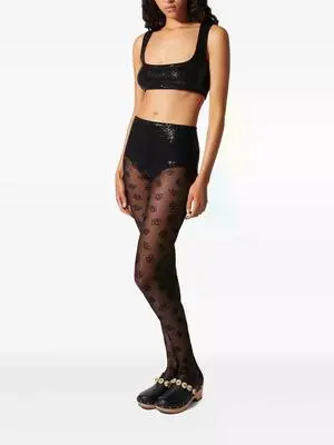 MARGHERITA MACCAPANI Rhinestone-embellished Micro Shorts