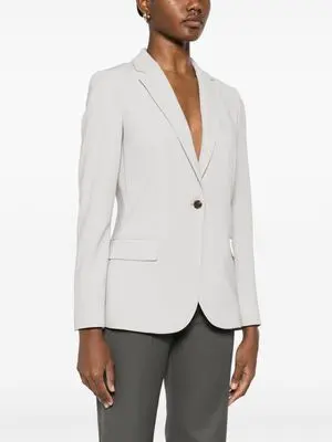 Theory Crepe Blazer - Silver