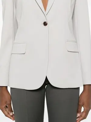 Theory Crepe Blazer - Silver
