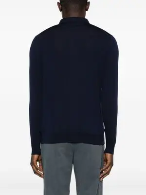 Kiton Fine-knit Polo Shirt - Blue