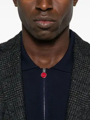 Kiton Fine-knit Polo Shirt - Blue