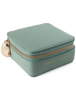 Monica Vinader Leather Jewellery Box - Green