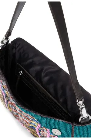 Staud Timmy Beaded Shoulder Bag - Conch Shell