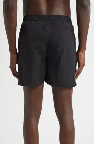Moncler Crinkled Nylon Swim Trunks