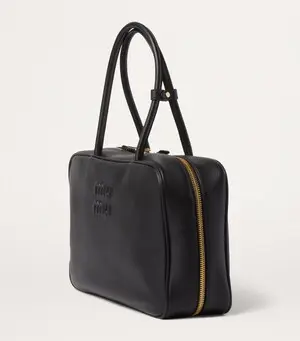 Miu Miu Leather Beau Shoulder Bag - Black