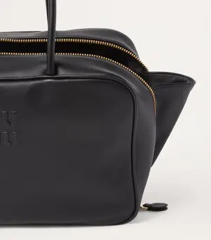 Miu Miu Leather Beau Shoulder Bag - Black