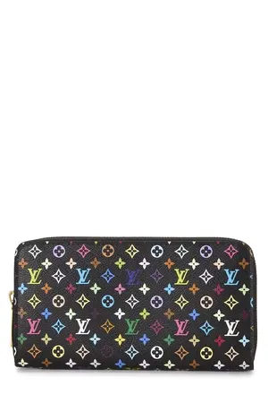 LOUIS VUITTON Takashi Murakami X Monogram Multicolore Zippy Continental - Black