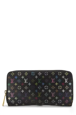 LOUIS VUITTON Takashi Murakami X Monogram Multicolore Zippy Continental - Black