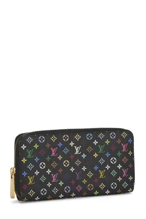 LOUIS VUITTON Takashi Murakami X Monogram Multicolore Zippy Continental - Black