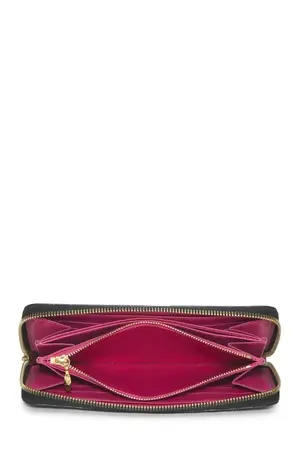 LOUIS VUITTON Takashi Murakami X Monogram Multicolore Zippy Continental - Black