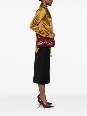 Saint Laurent Small Calypso Shoulder Bag - Red