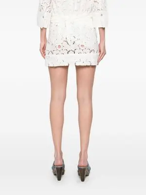 Farm Rio Broderie-anglaise Mini Skirt