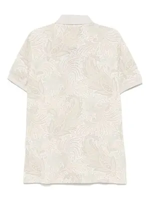 Etro Paisley-print Polo Shirt - Neutrals