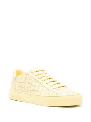 HIDE&JACK Essence Croco Textured Sneakers - Yellow