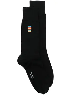Paul Smith Artist-stripe Socks - Black