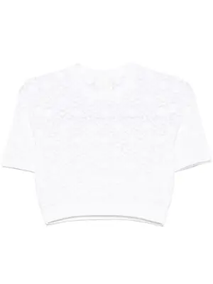 Givenchy Monogram Jacquard Cropped T-shirt