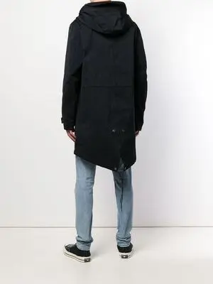 TEN C Hooded Parka Coat - Blue