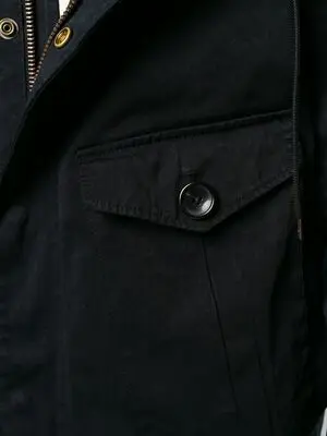 TEN C Hooded Parka Coat - Blue