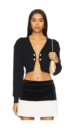 MORE TO COME Destiny Cardigan Sweater - Black