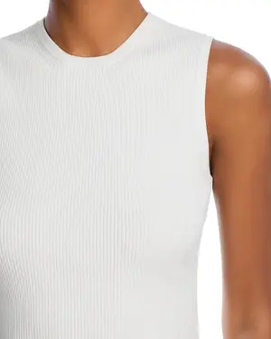 Veronica Beard Ribbed Tank - Off White