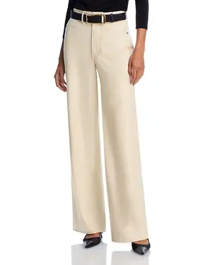 Veronica Beard Taylor High-rise Wide Leg Trousers