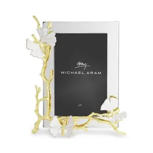 Michael Aram Butterfly Ginkgo Gold Reflective Frame, 4 X 6
