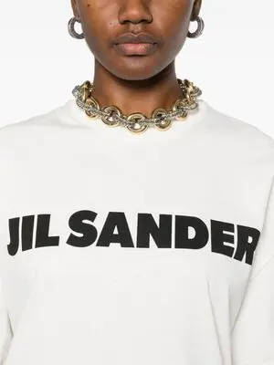JIL SANDER Logo-print T-shirt - Neutrals