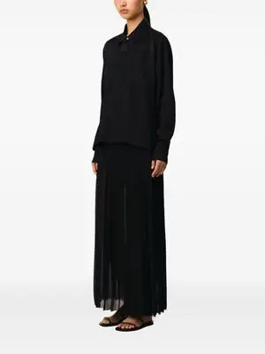 AMI Paris Long-sleeved Contrasted Shirt