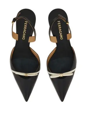FERRAGAMO Leather Slingback Pumps