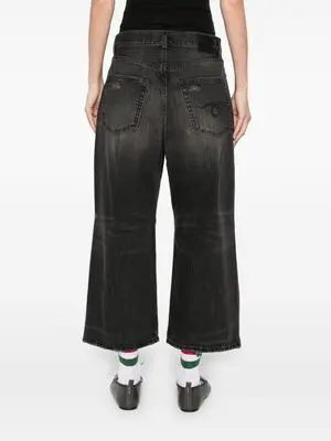R13 Cropped Wide-leg Jeans