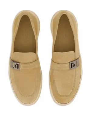 FERRAGAMO Hug-plaque Loafers