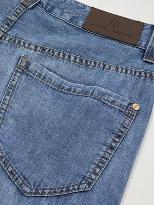 Brunello Cucinelli High-rise Wide-leg Jeans