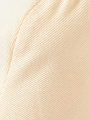 Staud Silvia Strapless Twill Peplum Top