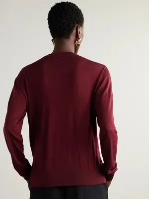 JIL SANDER Cashmere, Wool And Silk-blend Sweater - Red